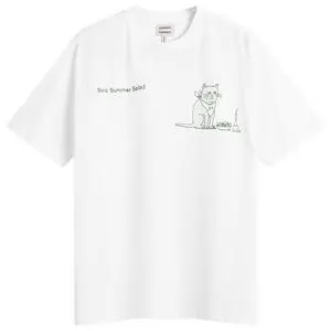 DAMSON MADDER Presented Solo Salad Graphic T-shirt - White
