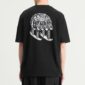 Moncler Back Graphic T-shirt - Black