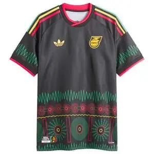 Adidas Jamaica 26 Away Replica Jersey Top - Black