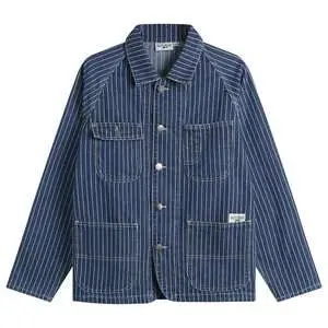 SERVICE WORKS Pinstripe Denim Coverall Jacket