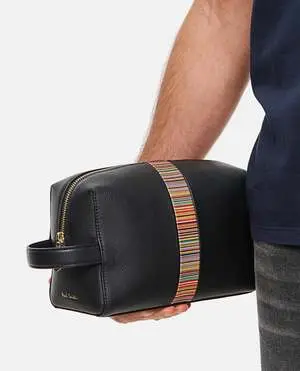 Paul Smith Hammered Leather Toiletry Bag