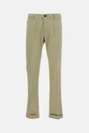Incotex Slim-Fit Cotton Trousers Verde