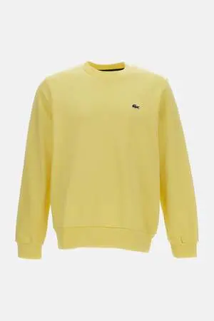 Lacoste Cotton Crewneck Sweatshirt Giallo