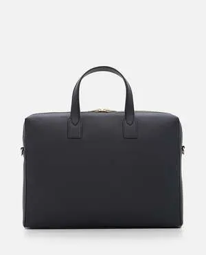 Paul Smith Leather Folio Bag With 'signature Stripe' Edges