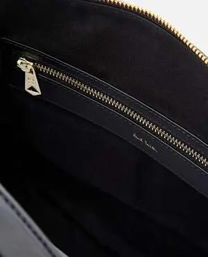 Paul Smith Leather Folio Bag With 'signature Stripe' Edges