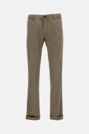 Incotex Slim-fit Cotton Trousers - Brown