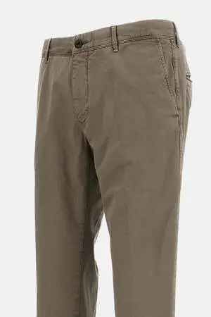 Incotex Slim-fit Cotton Trousers - Brown