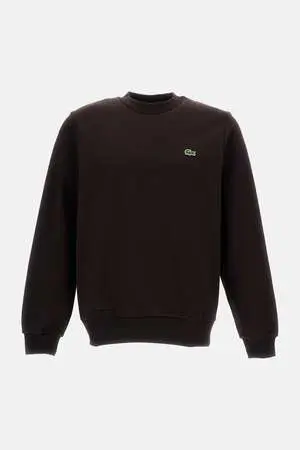 Lacoste Cotton Crewneck Sweatshirt - Brown