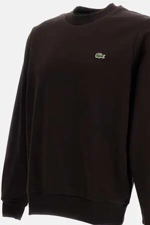 Lacoste Cotton Crewneck Sweatshirt - Brown