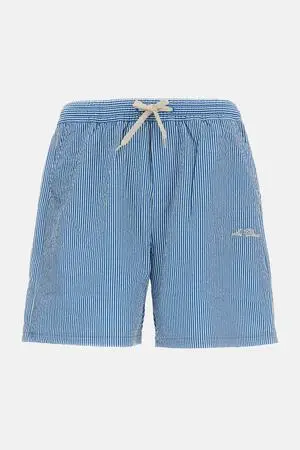 LES DEUX Striped Swim Shorts