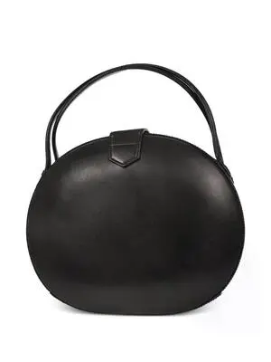 Loewe 1990s Round-shape Leather Tote Bag