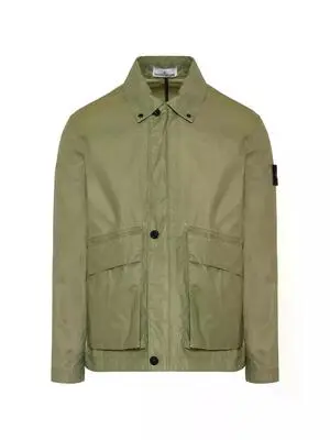 Stone Island 4100054 Waxed Pigment Cotton-tela Jacket