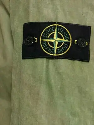 Stone Island 4100054 Waxed Pigment Cotton-tela Jacket