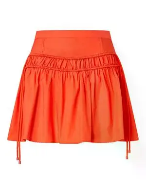 Pinko Drawstring Gathered Skirt - Orange