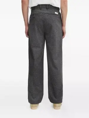 FUCKING AWESOME Checked-pattern Pleated Trousers