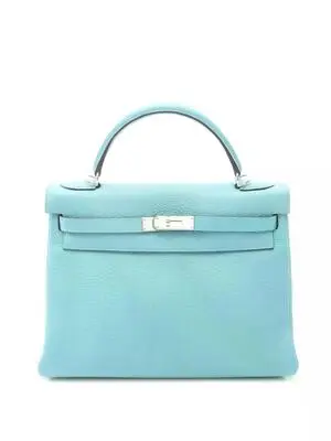 Hermès 2015 Clemence Kelly Ii Retourne 32 Handbag - Blue
