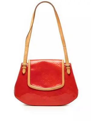 LOUIS VUITTON 2004 Monogram Vernis Biscayne Bay Gm Shoulder Bag - Red