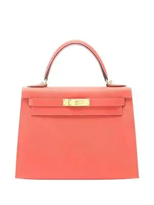 Hermès 2017 Epsom Kelly Ii Sellier 28 Handbag - Red
