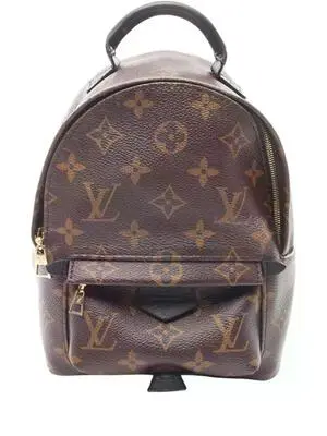 LOUIS VUITTON 2017 Monogram Mini Palm Springs Backpack - Brown