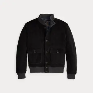 Ralph Lauren Suede Flight Jacket - Vintage Black