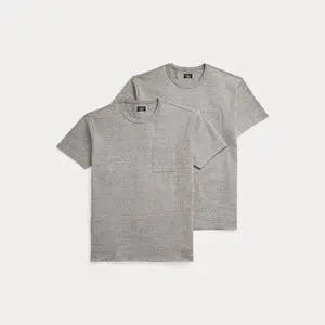 Ralph Lauren Jersey Pocket T-shirt 2-pack - Grey Heather