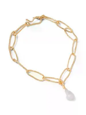 FORTE_FORTE Chain Pearl-embellished Necklace - Gold