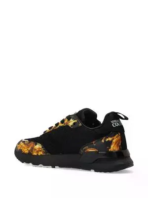 Versace Barocco Lace-up Sneakers - Black