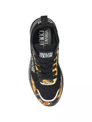 Versace Barocco Lace-up Sneakers - Black