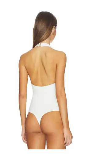 SANS FAFF Cross Bamboo Bodysuit - White