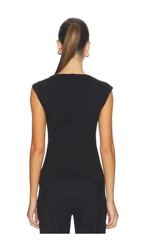 Enza Costa Sleeveless V-neck Top