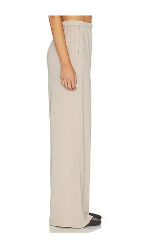 Enza Costa Supima Cotton Wide Leg Trousers