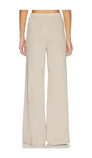 Enza Costa Supima Cotton Wide Leg Trousers