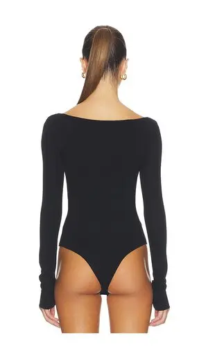 ENTIRE STUDIOS Scoop Neck Bodysuit - Black