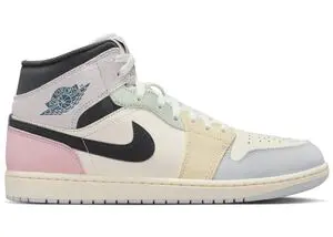JORDAN 1 Mid Se Sneakers - Sail/iced Jade/anthracite