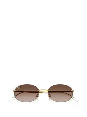 Ray-ban Oval Frame Sunglasses - Neutrals