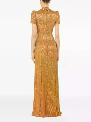 Jenny Packham Embellished Maxi Dress