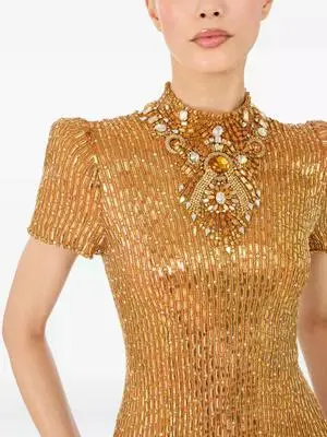 Jenny Packham Embellished Maxi Dress
