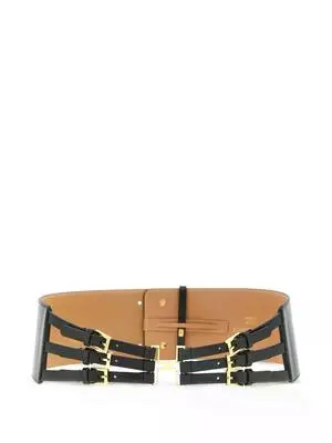 Elisabetta Franchi Logo Detail Belt - Black