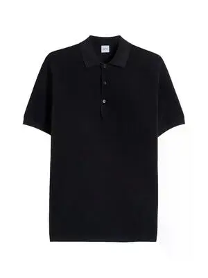 Aspesi Button-up Polo Shirt - Black