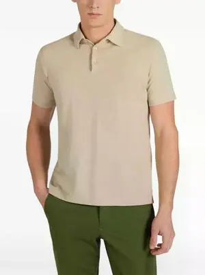 SLOWEAR Buttoned Polo Shirt - Neutrals