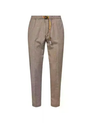 WHITE SAND Belted Trousers