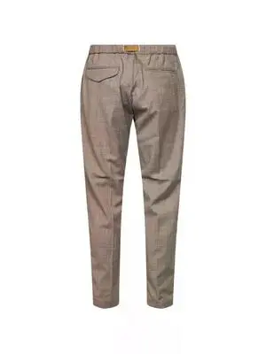 WHITE SAND Belted Trousers