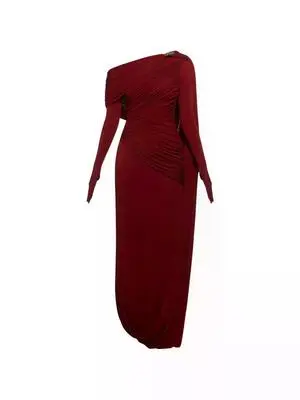 CHATS BY C.DAM Draped Brooch Dress