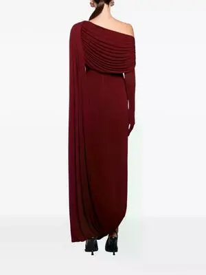 CHATS BY C.DAM Draped Brooch Dress