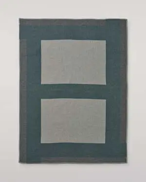 Johnstons Of Elgin Green Geometric Throw