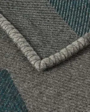 Johnstons Of Elgin Green Geometric Throw
