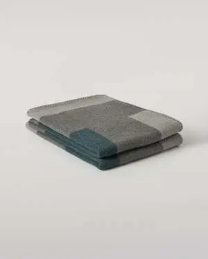 Johnstons Of Elgin Green Geometric Throw