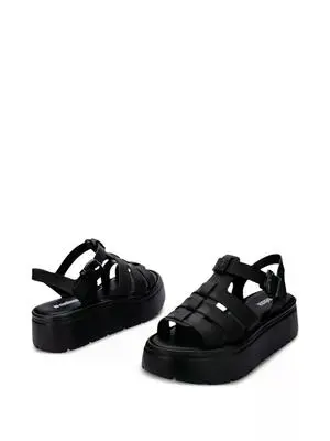 Melissa Up Platform Strap Sandals - Black