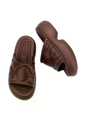 Melissa Free Puff Platform Slides - Brown