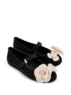 Melissa Floral Detail Ballet Flats